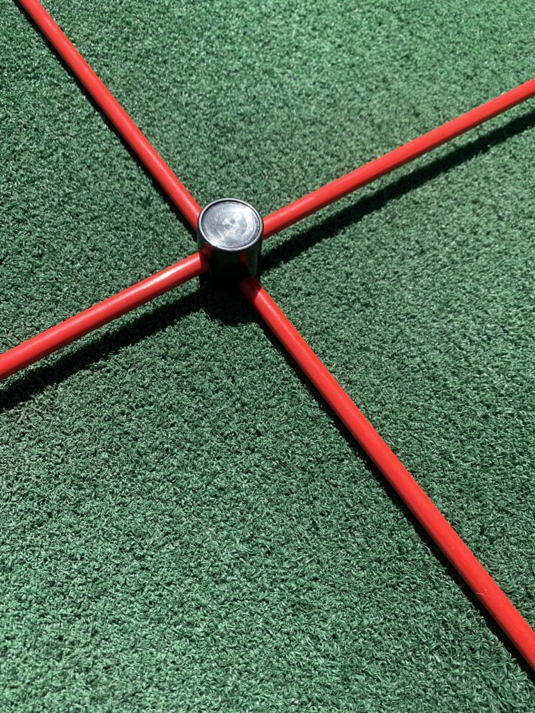 Golf Alignment rods - set of two in case (long rods) - Golf Mate